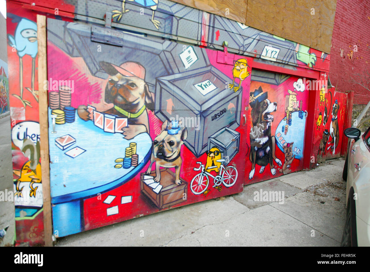 Kensington Market Toronto Graffiti Stock Photo - Alamy