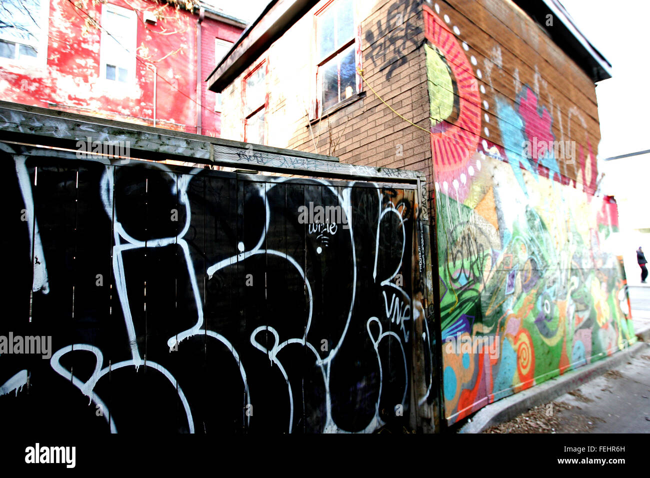 Kensington Market Toronto Graffiti Stock Photo - Alamy
