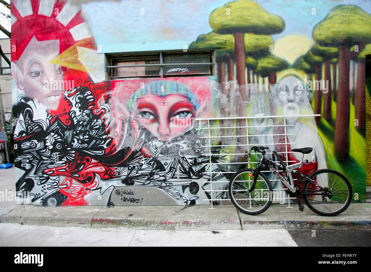 Kensington Market Toronto Graffiti Stock Photo - Alamy