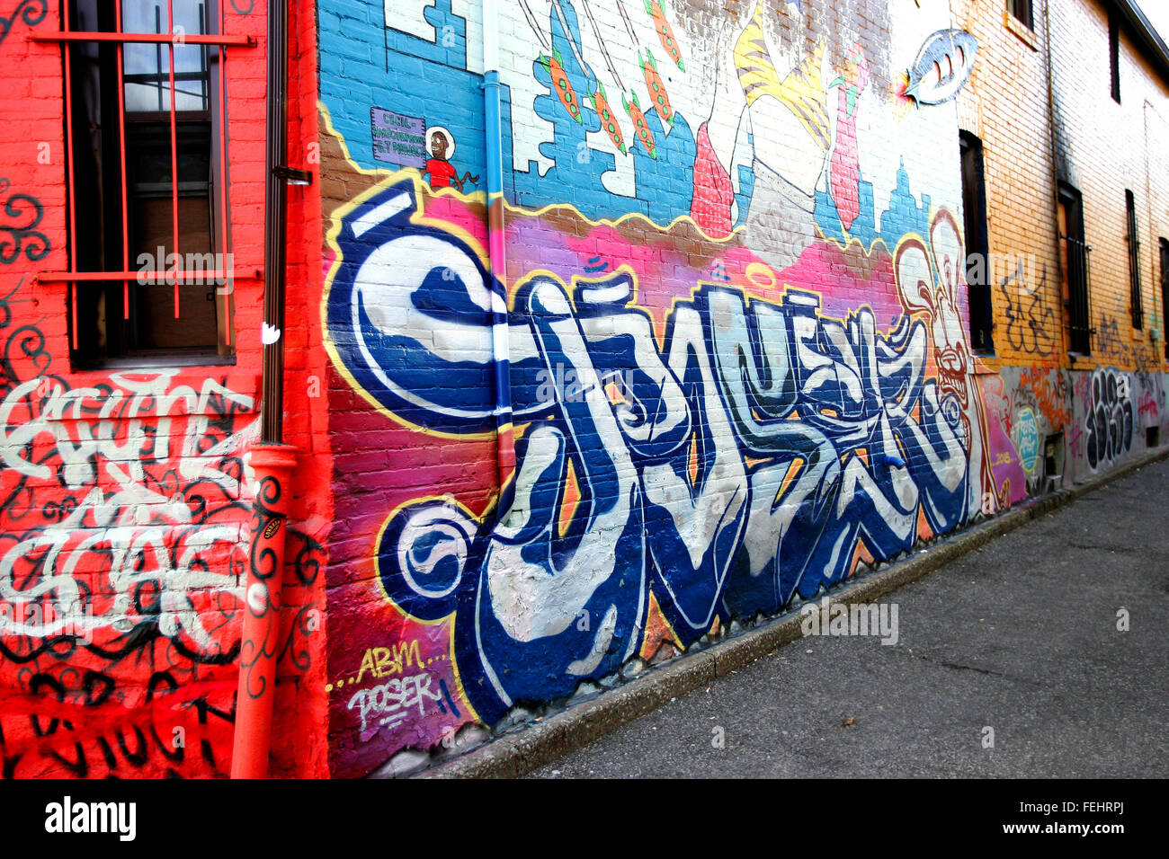 Kensington Market Toronto Graffiti Stock Photo - Alamy
