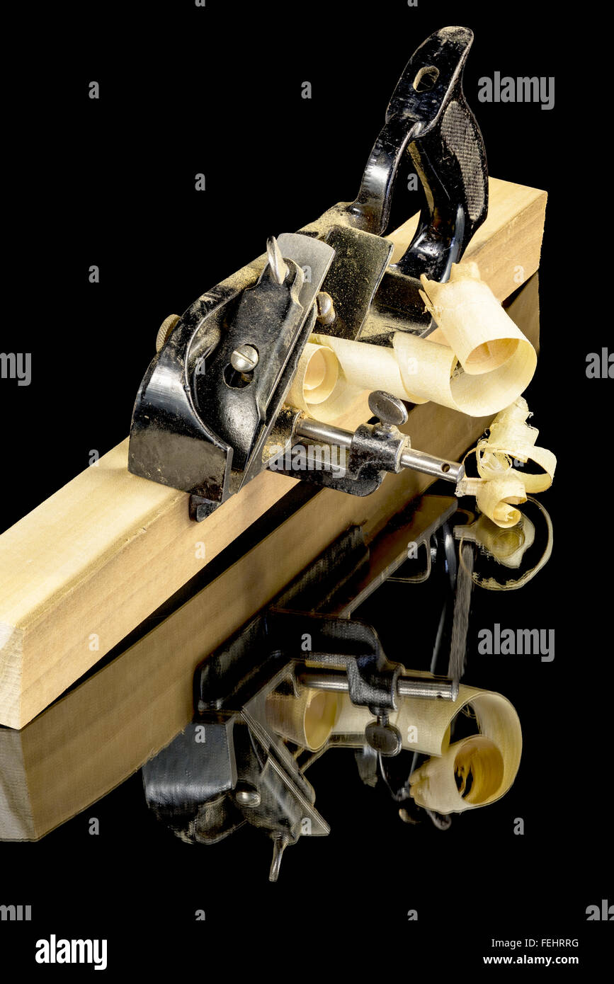 Woodworkers unique rabbit plainer Stock Photo - Alamy