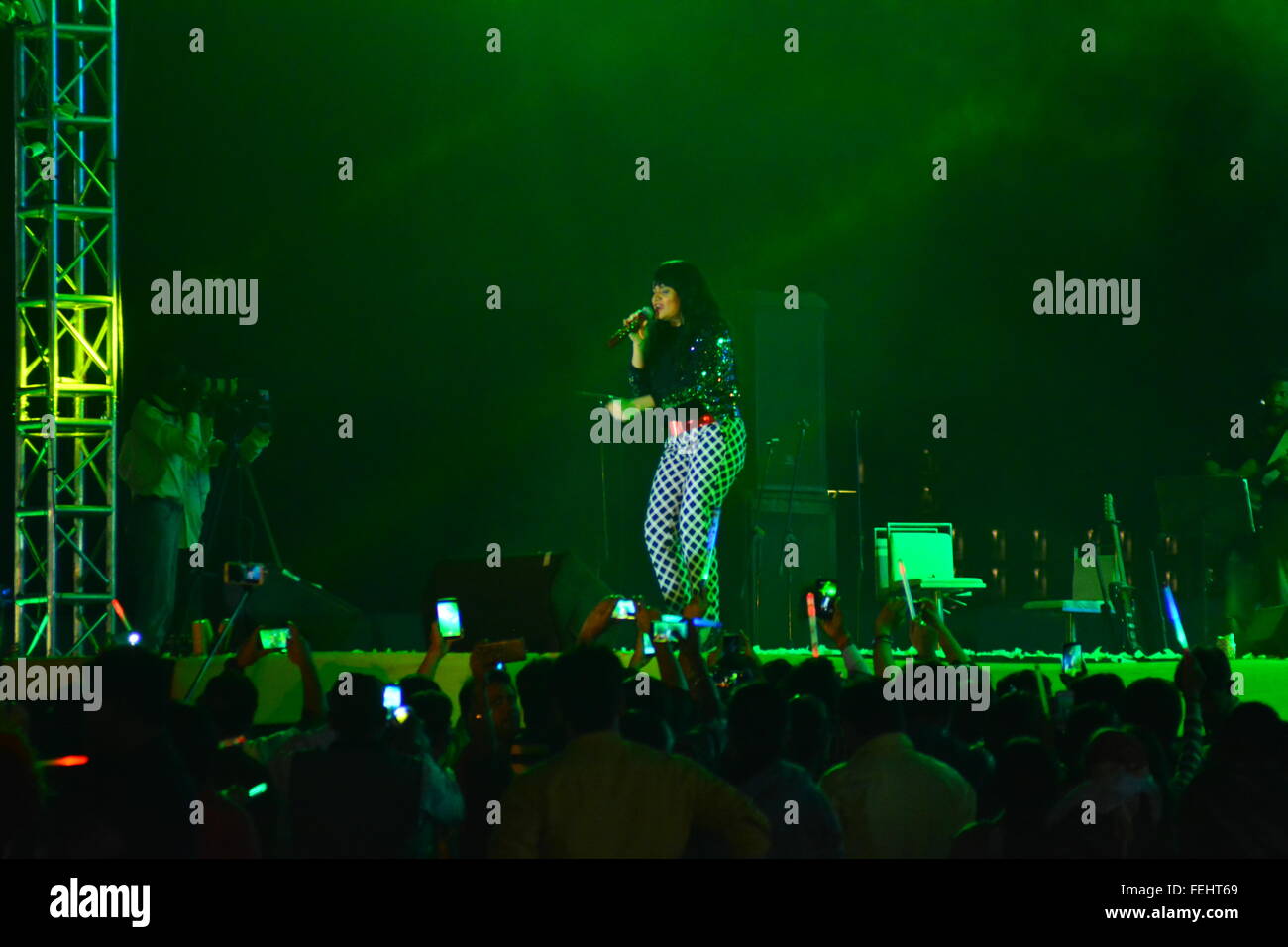 Bollywood singer Pritam performing at Sabarmati Riverfront in Ahmedabad ...