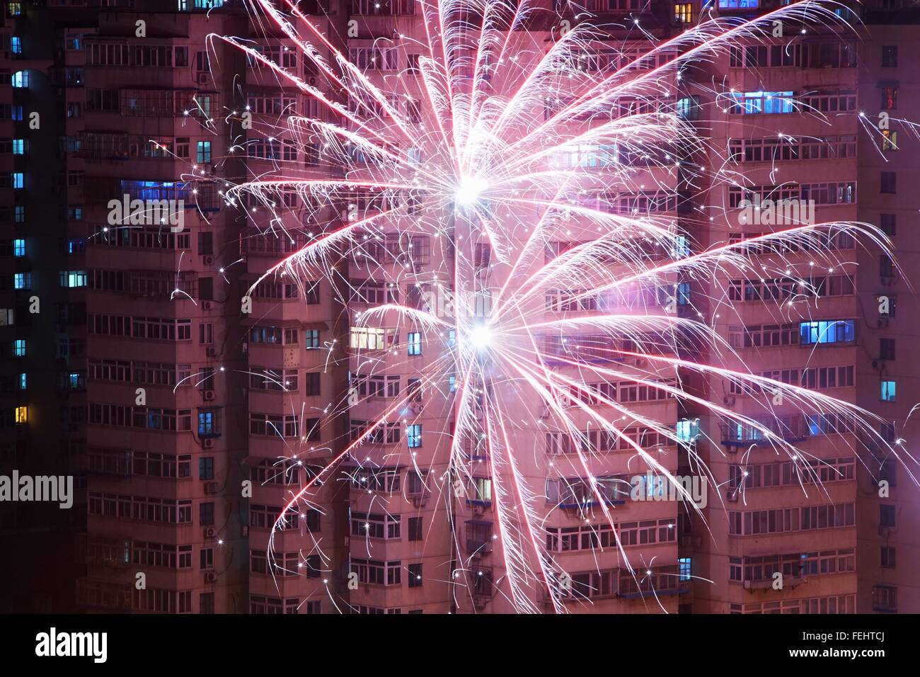 Beijing chinese new year fireworks hi-res stock photography and images ...