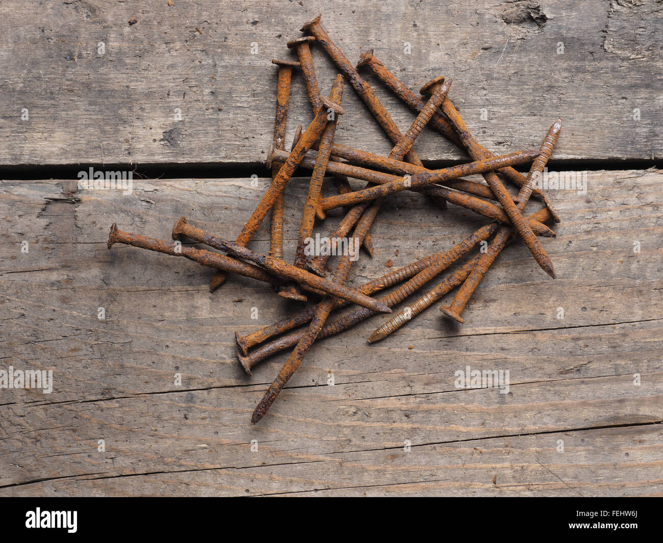 Spike nails on old hi-res stock photography and images - Alamy
