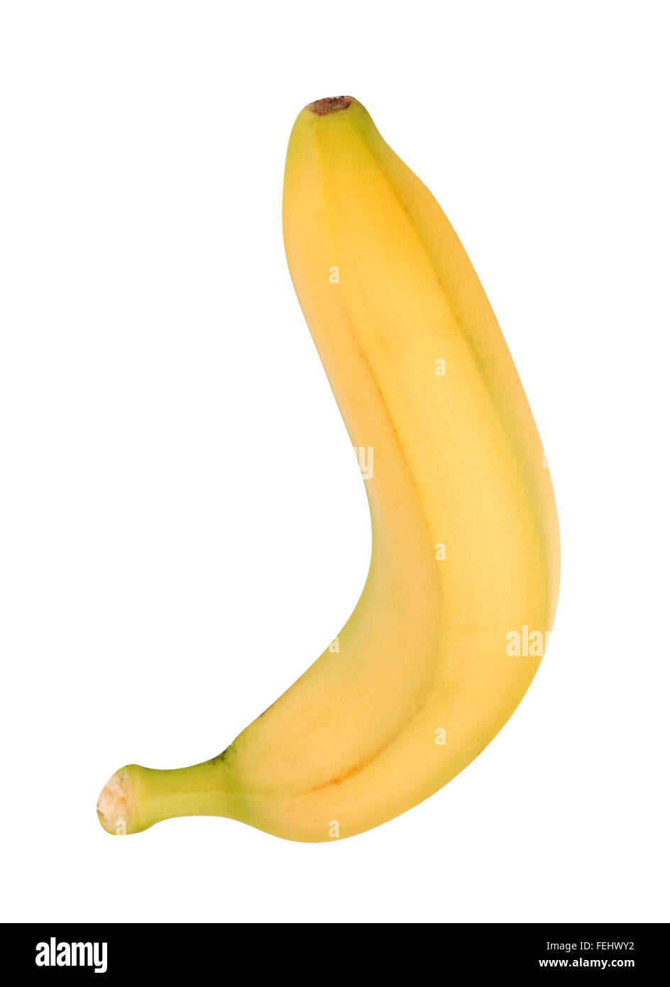 Yellow Banana Isolated Stock Photo - Alamy