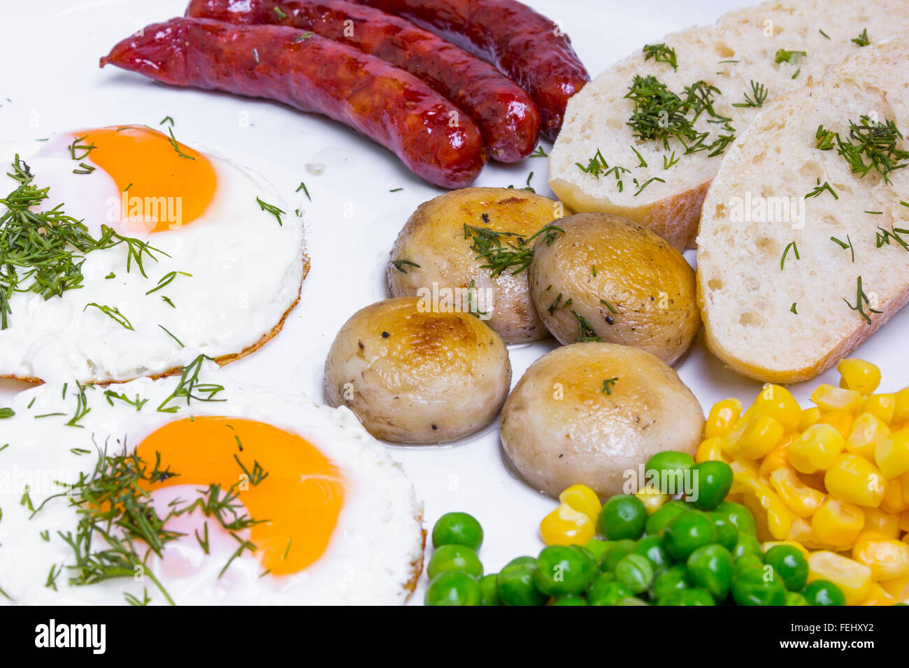 Full english breakfast scrambled eggs hi-res stock photography and ...