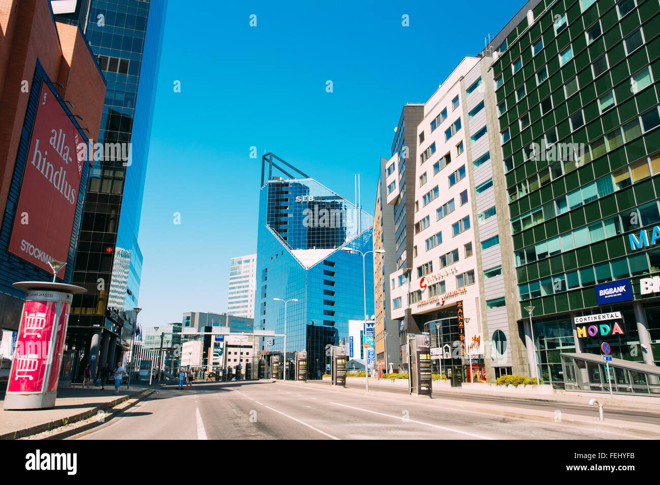 TALLINN, ESTONIA - JULY 26: Modern Architecture In Estonian Capital On ...