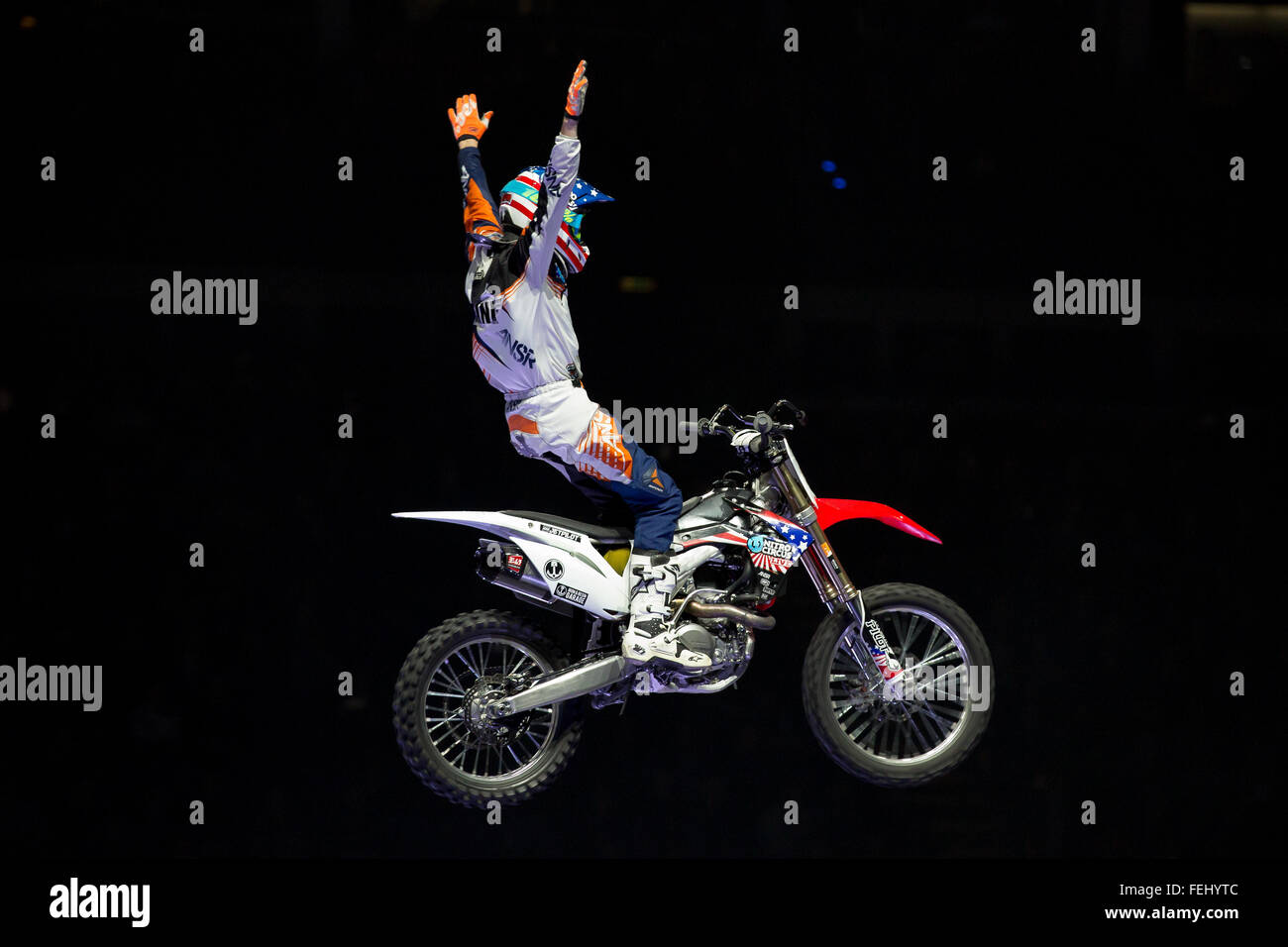 London, UK. 7th February, 2016. Nitro Circus Live at The O2 Arena on ...