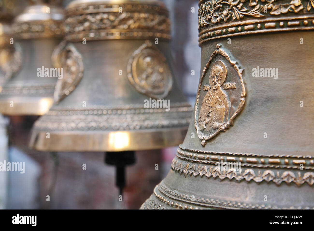 Orthodox bells closeup Stock Photo - Alamy