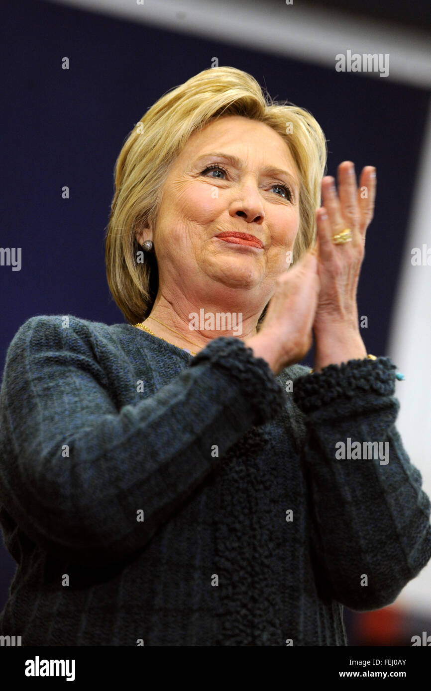 Portsmouth, New Hampshire. 6th Feb, 2016. Hillary Clinton, former ...