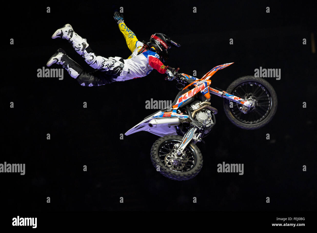 London, UK. 7th February, 2016. Nitro Circus Live at The O2 Arena on ...