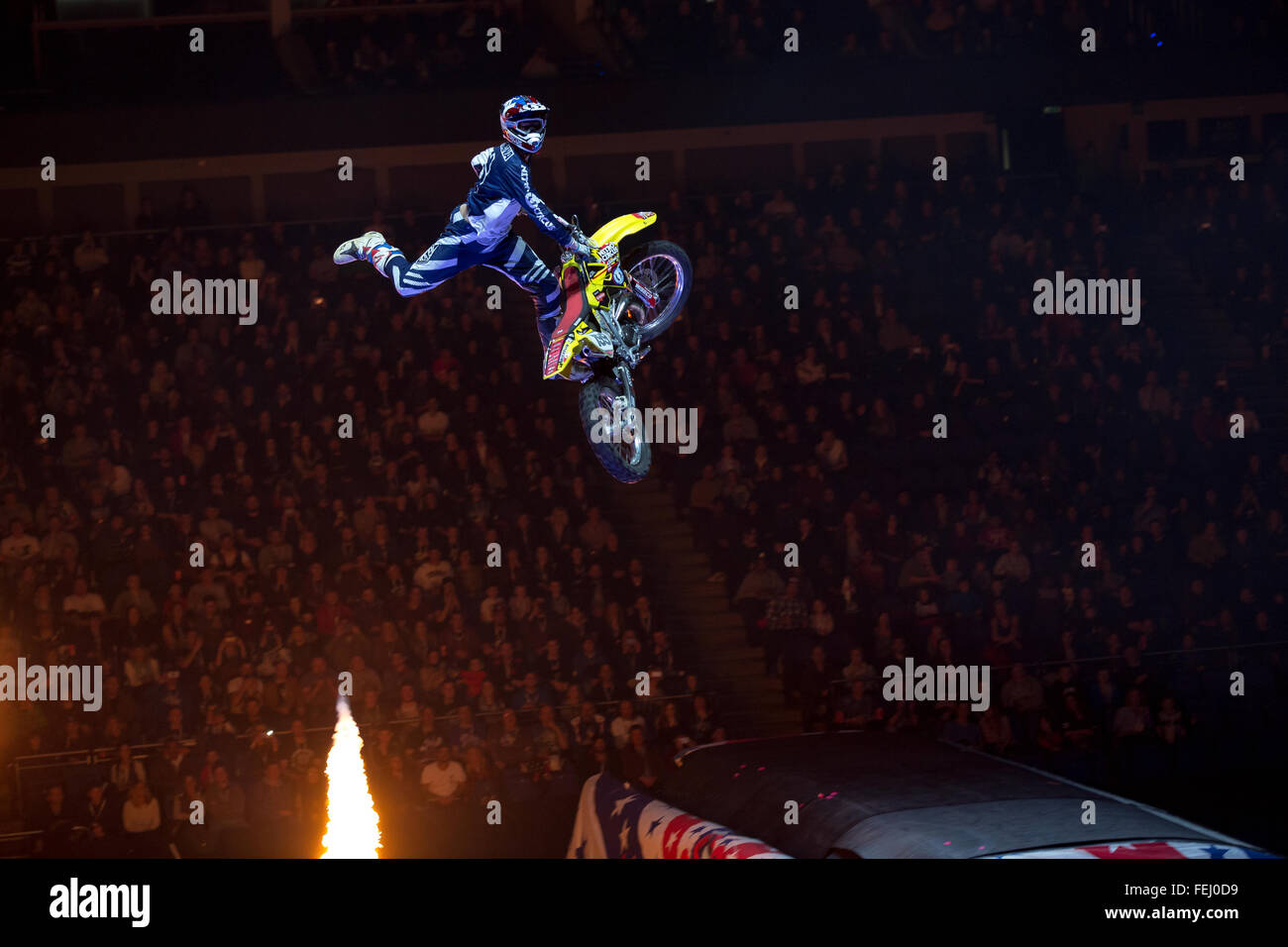 London, UK. 7th February, 2016. Nitro Circus Live at The O2 Arena on ...