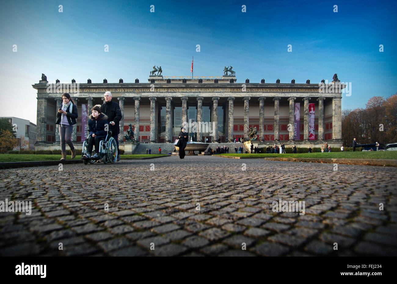 The old Museum on Berlin's Museum Island was built in 1825 and 1830 by ...