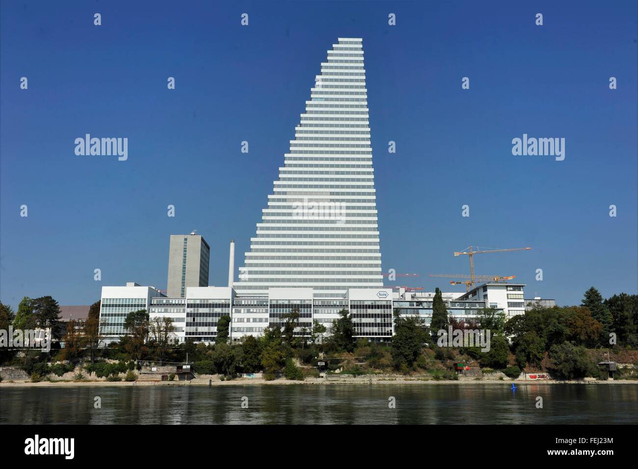 New office tower of the swiss pharmaceutical firm Hoffmann-LaRoche in ...