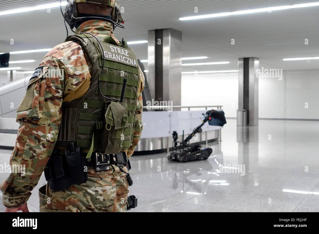 KRAKOW POLAND Airport security Stock Photo - Alamy