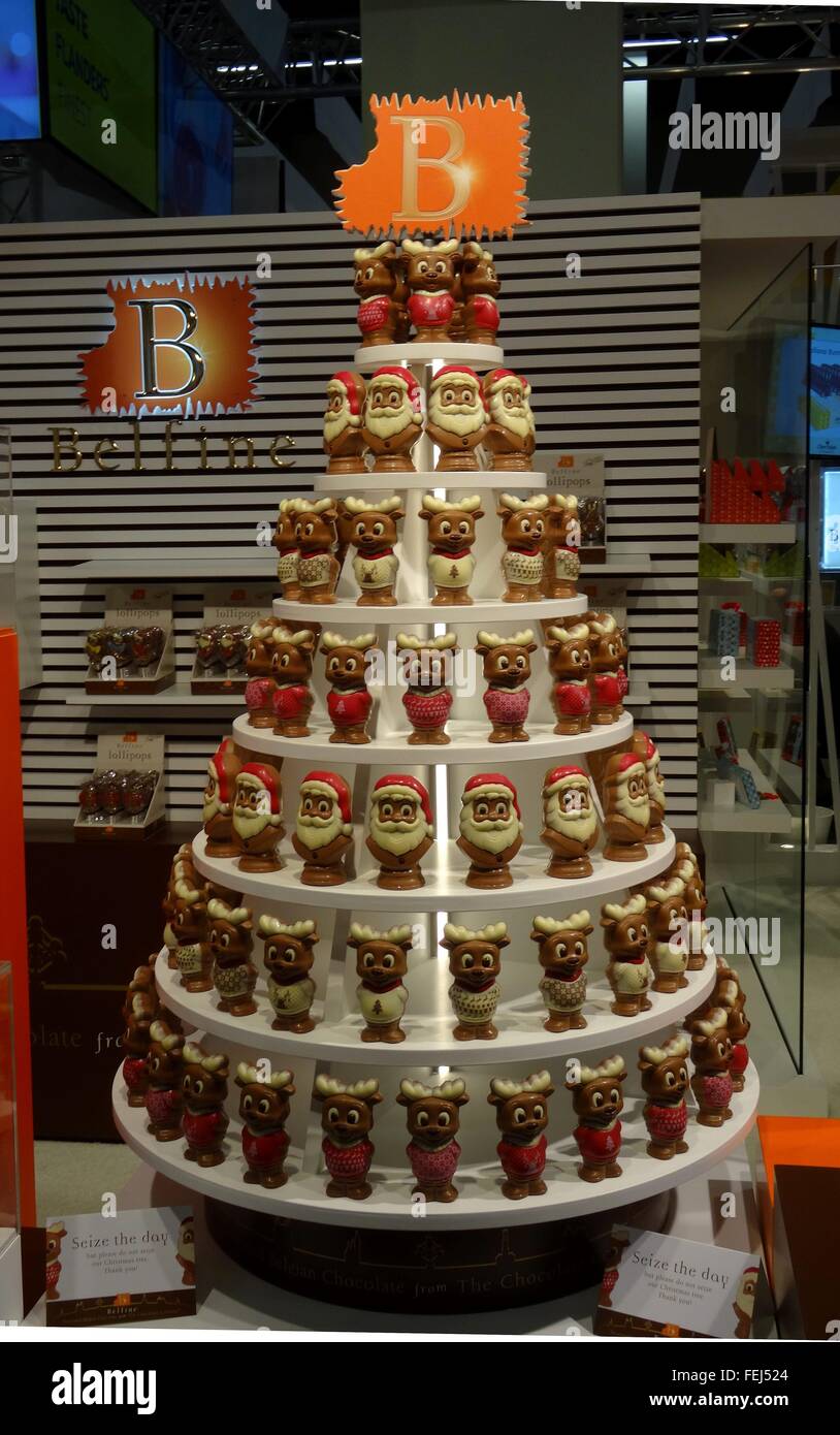 The Sweet Temptation in Chocolate on the ISM Fair 2016 in Cologne Photo ...