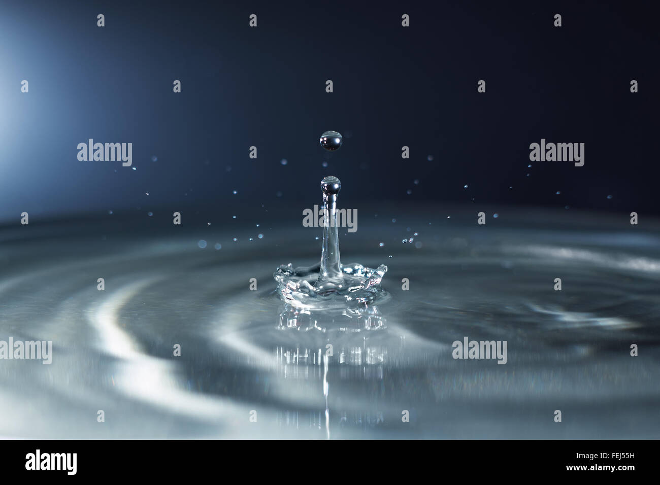 Splash of Water Drop Stock Photo - Alamy