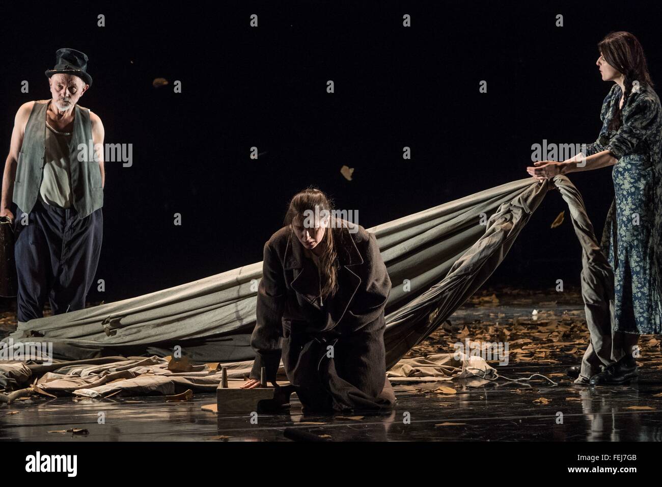 Marina Galic (r-l), Bert Luppes and Maria Shulga in "The Grapes of ...