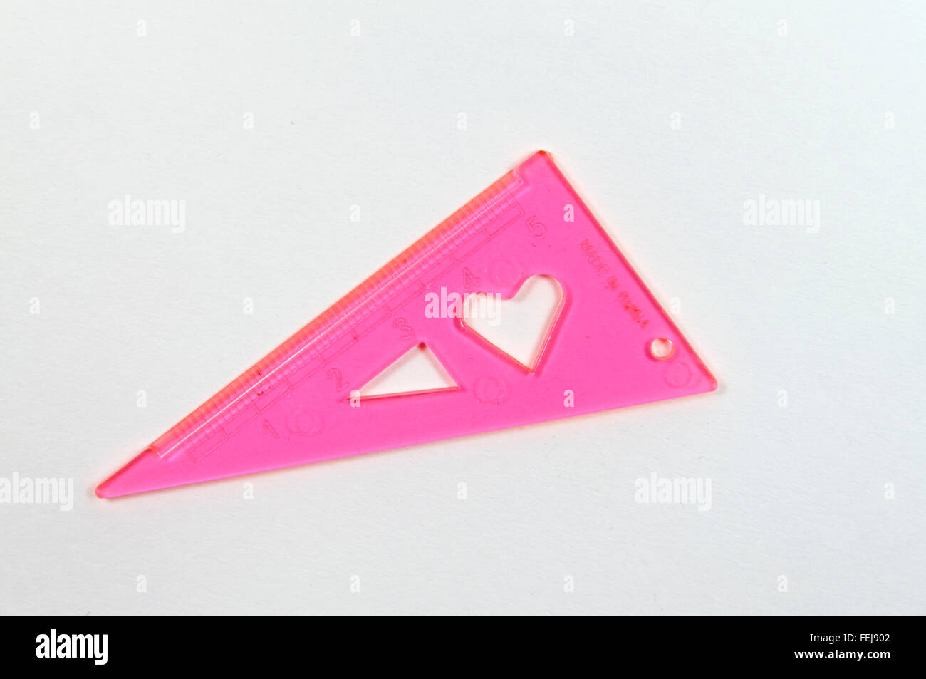 Pink Set Square Stock Photo - Alamy