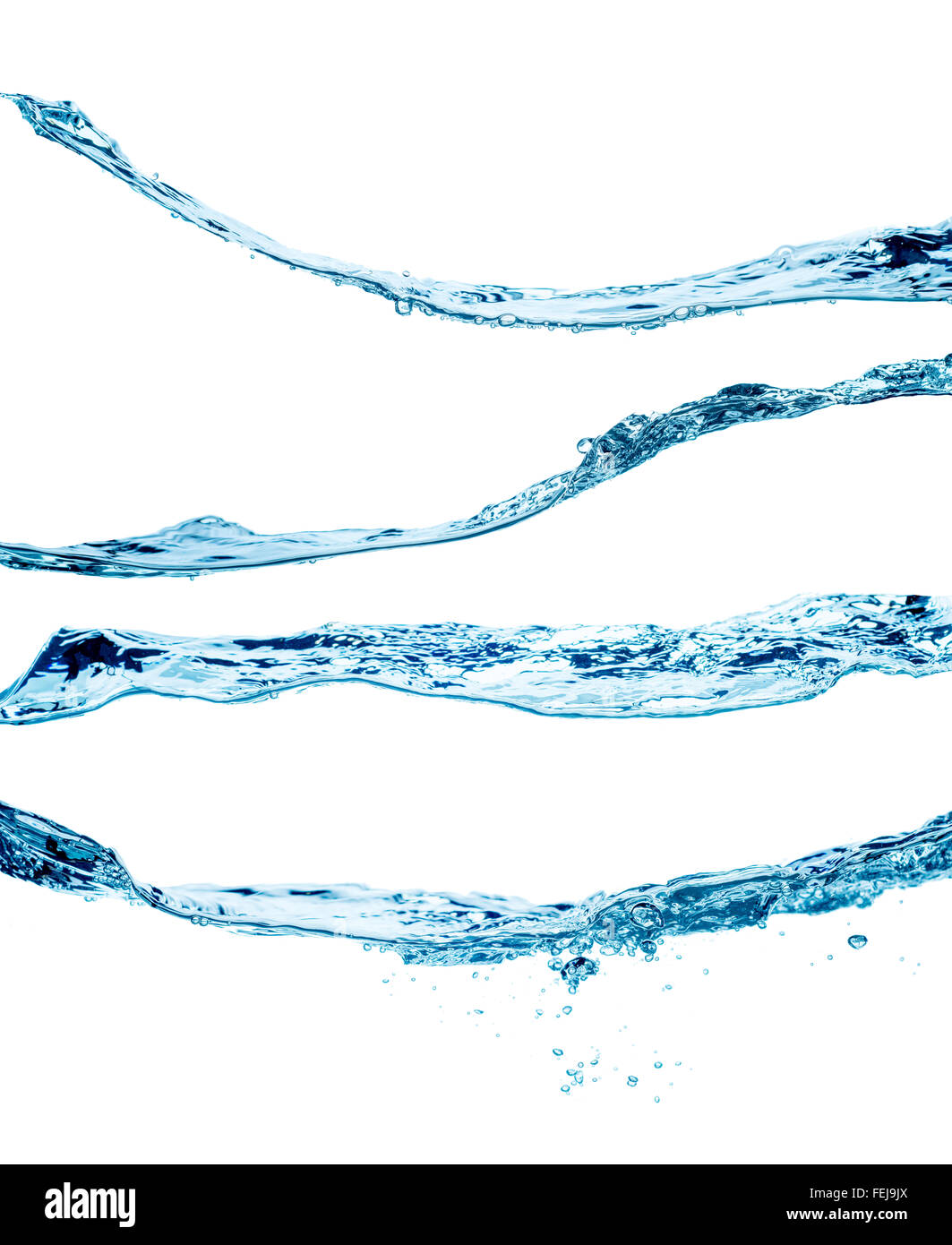 Set of water splashing isolated on white background Stock Photo - Alamy