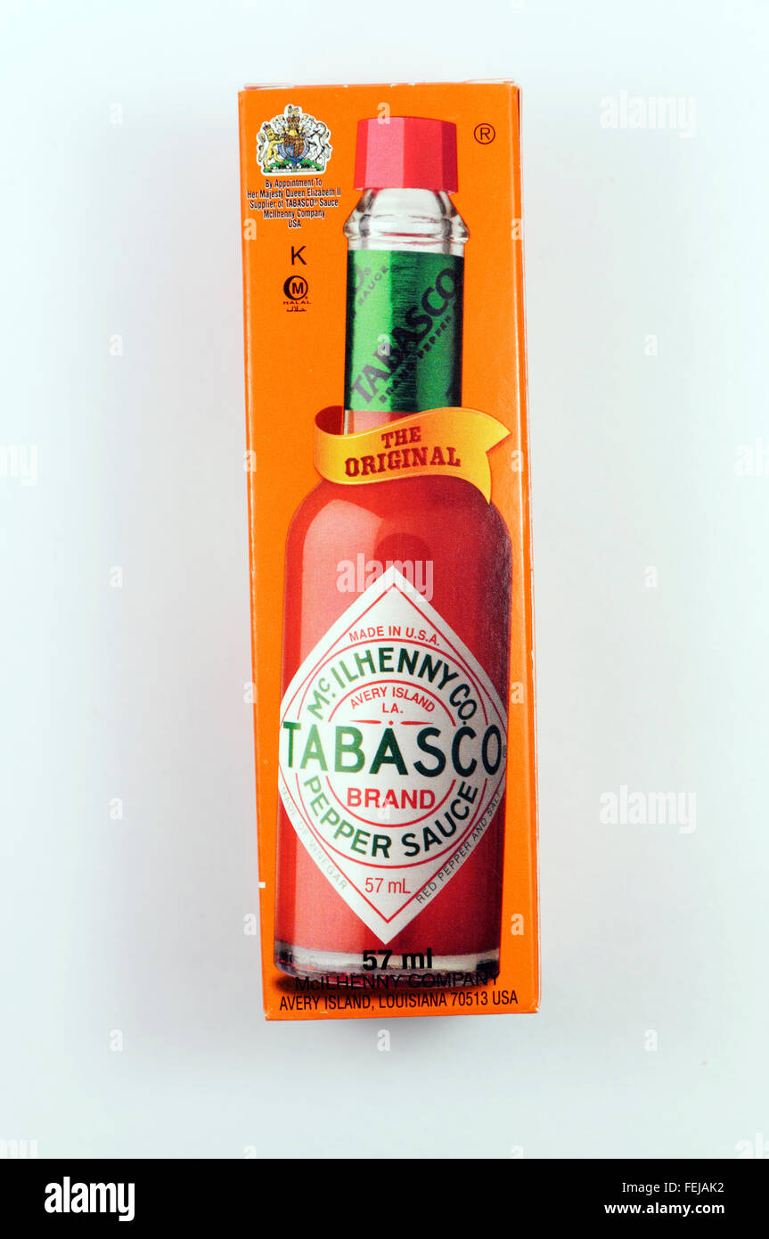Bottle of Tabasco Sauce Stock Photo - Alamy