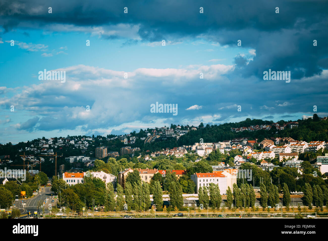 Oslo norway view cityscape hi-res stock photography and images - Alamy