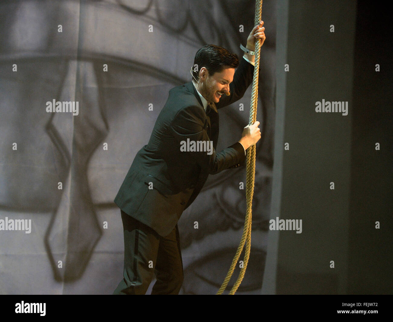Prague, Czech Republic. 06th Feb, 2016. British actor Tom Riley visits ...
