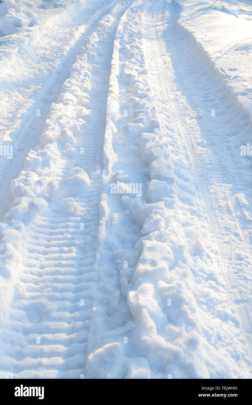 Tire tracks in high hi-res stock photography and images - Alamy