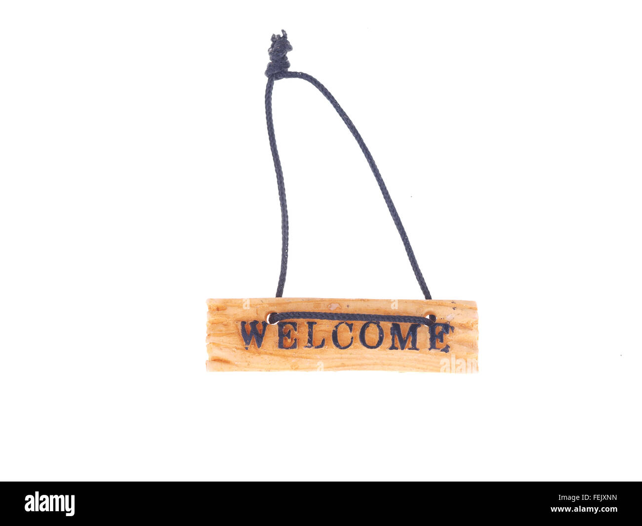 tablet "welcome" on white background Stock Photo - Alamy