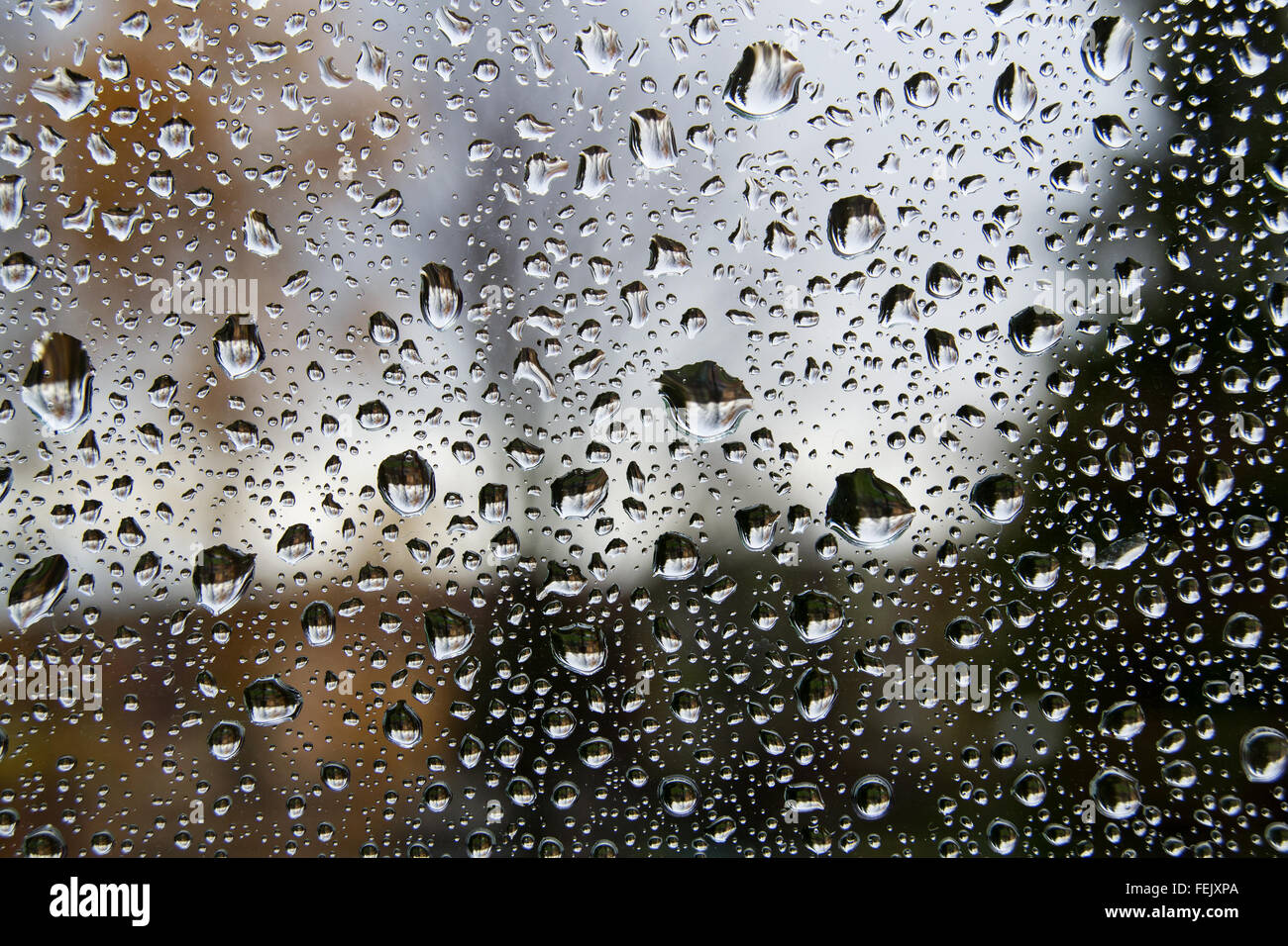 Rain drops on window Stock Photo - Alamy