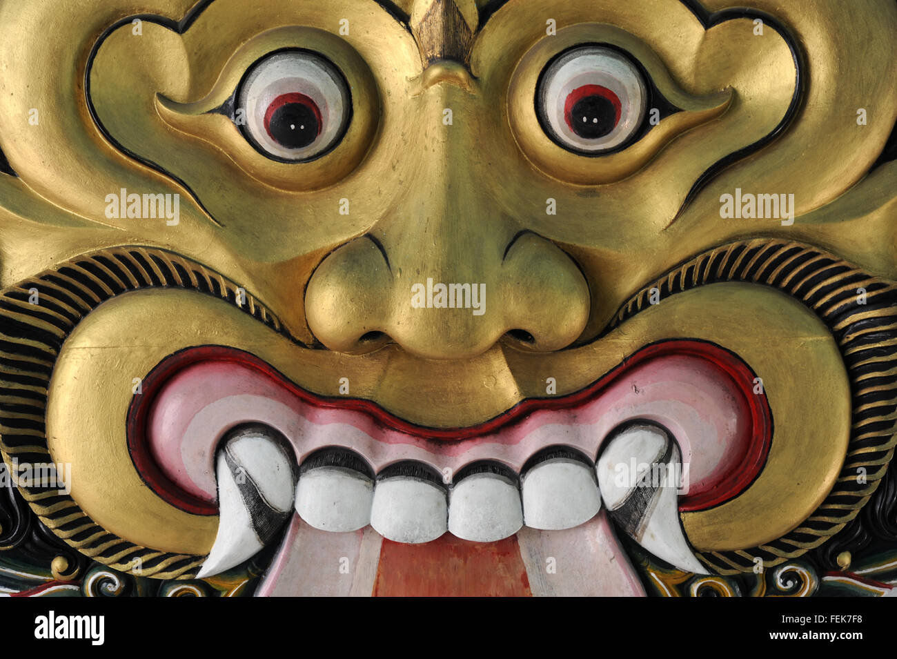 Wayang golek face Stock Photo - Alamy