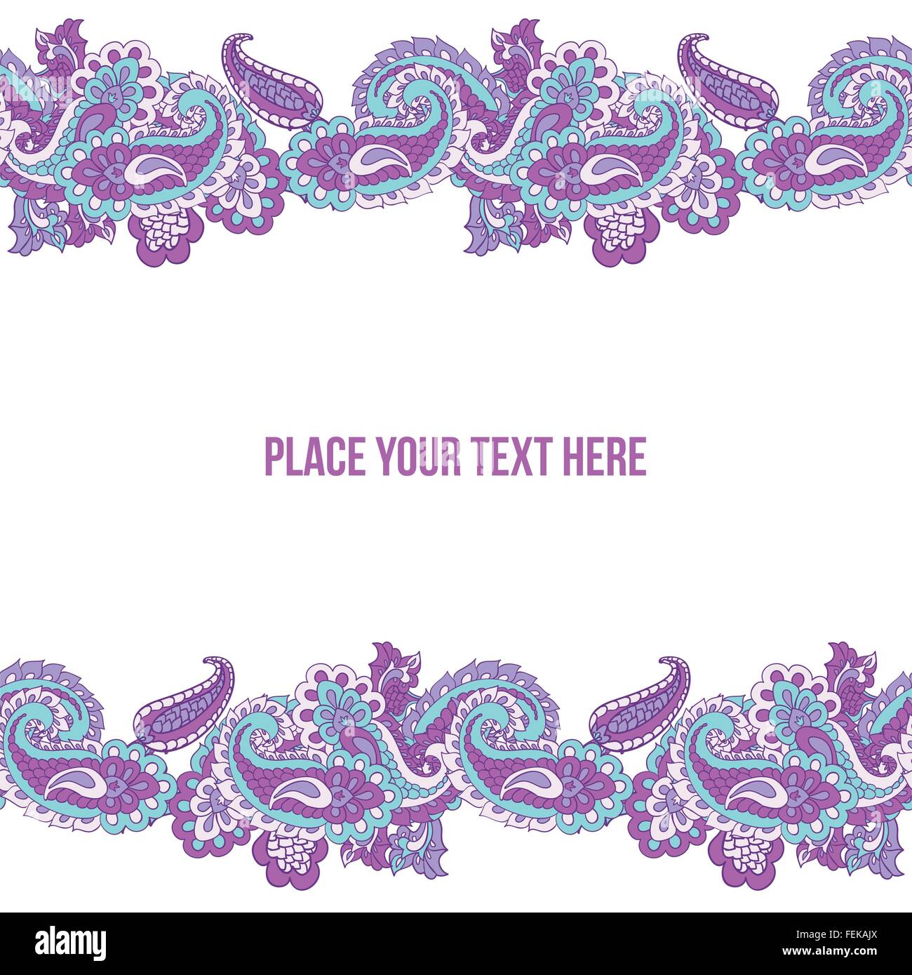 Abstract paisley border Stock Vector Image & Art - Alamy