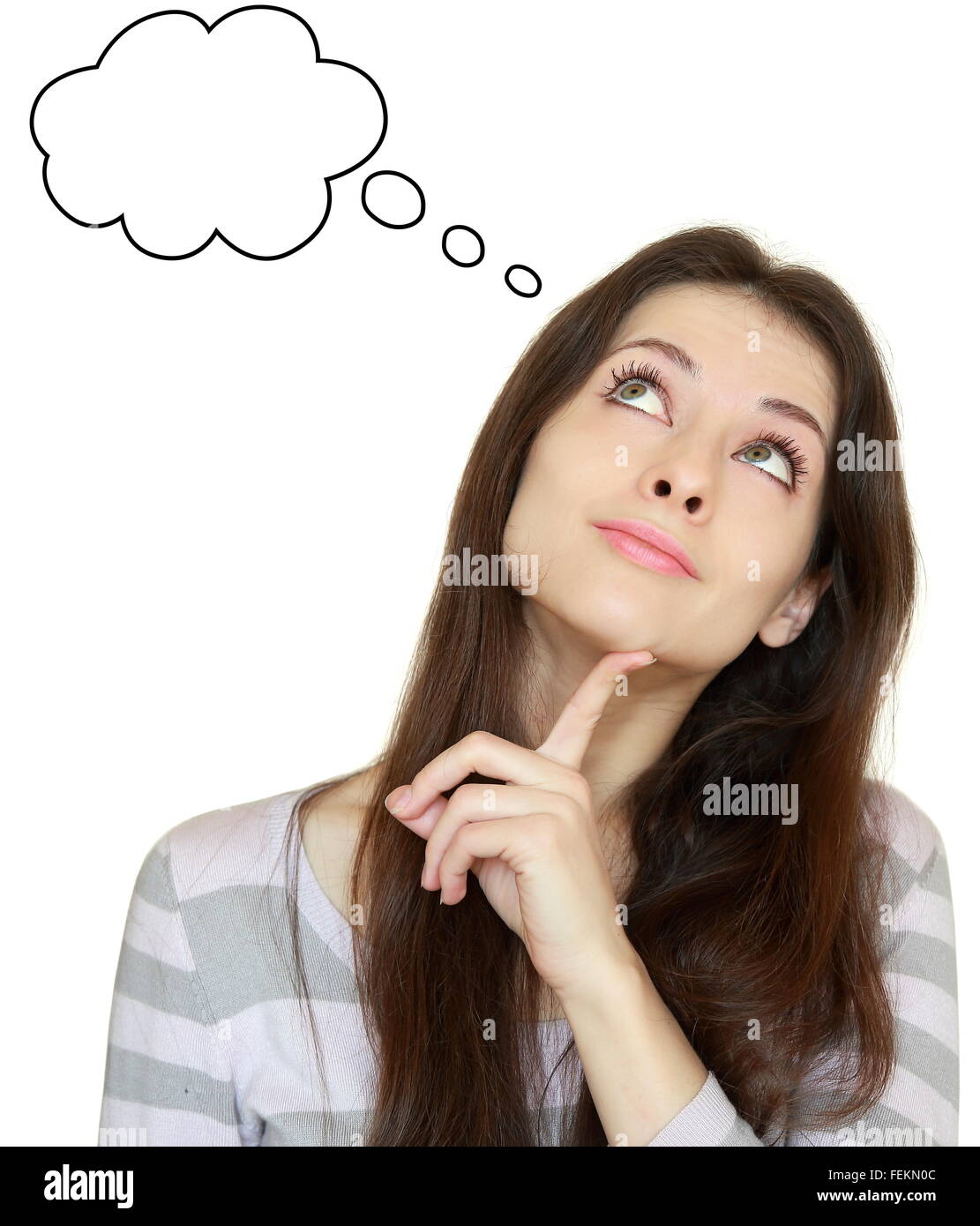 Cartoon girl thought bubble hi-res stock photography and images - Alamy