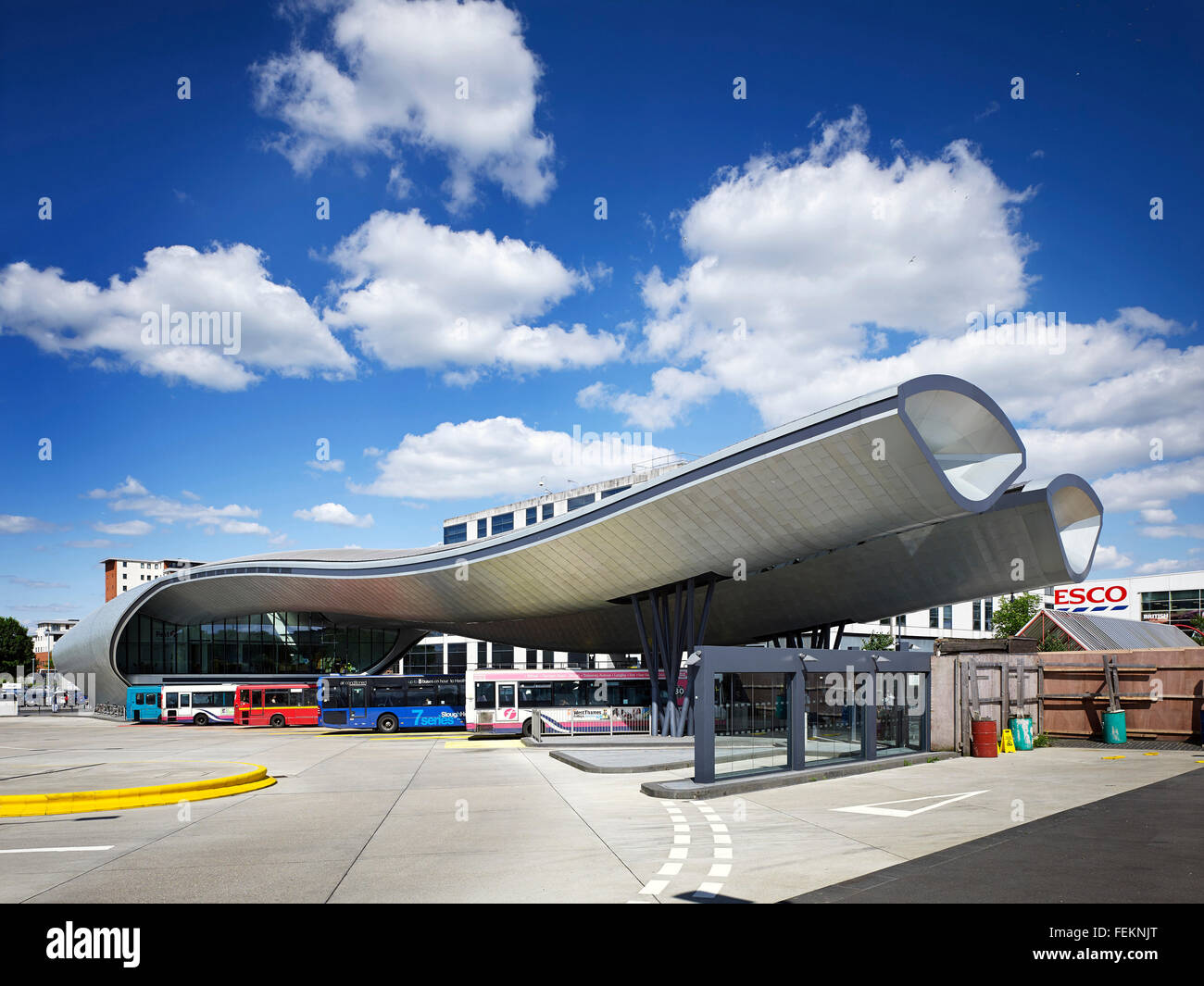Slough Bus Station in Slough centre an elegant new building designed by ...
