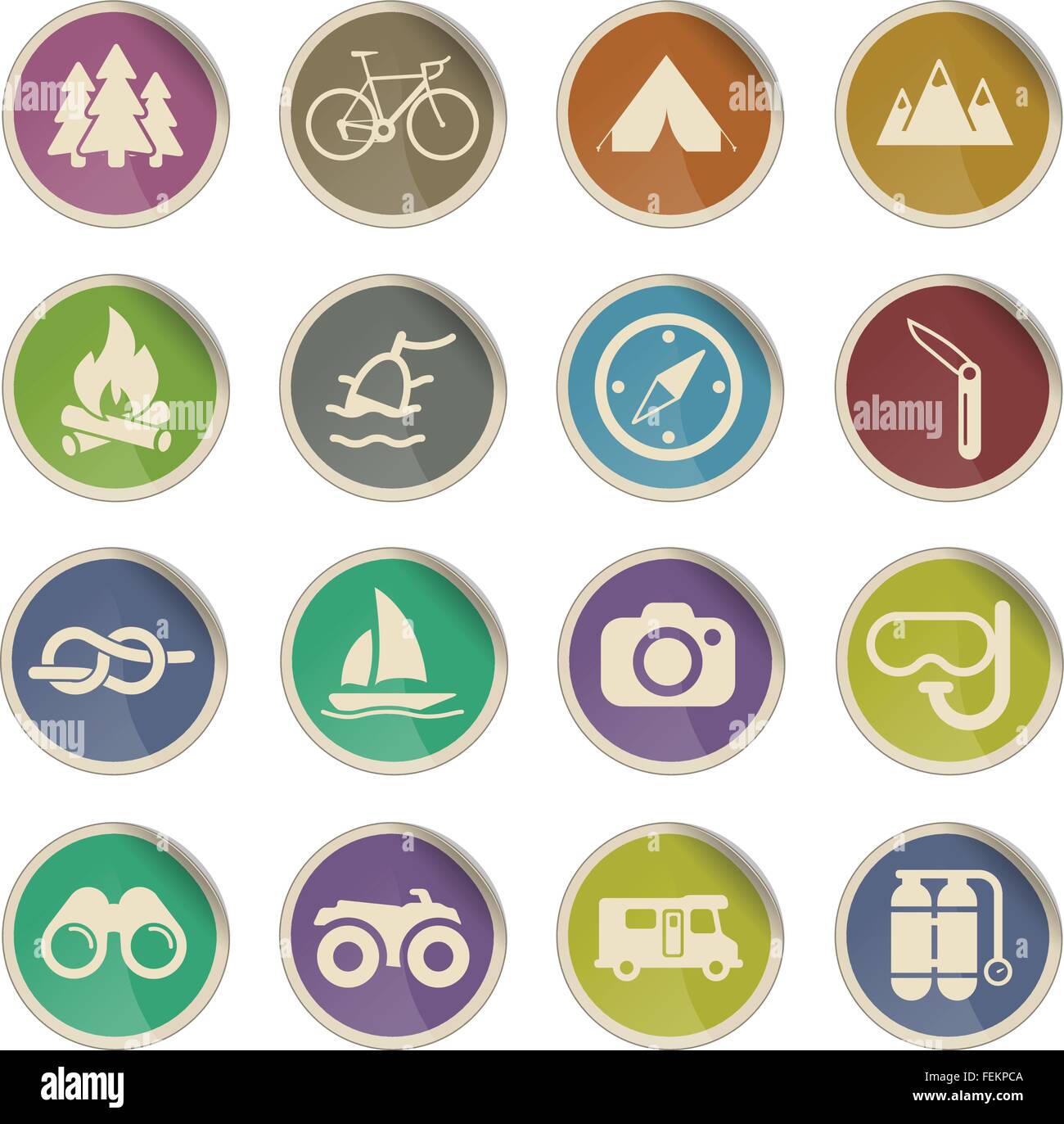 Active recreation icon set Stock Vector Image & Art - Alamy