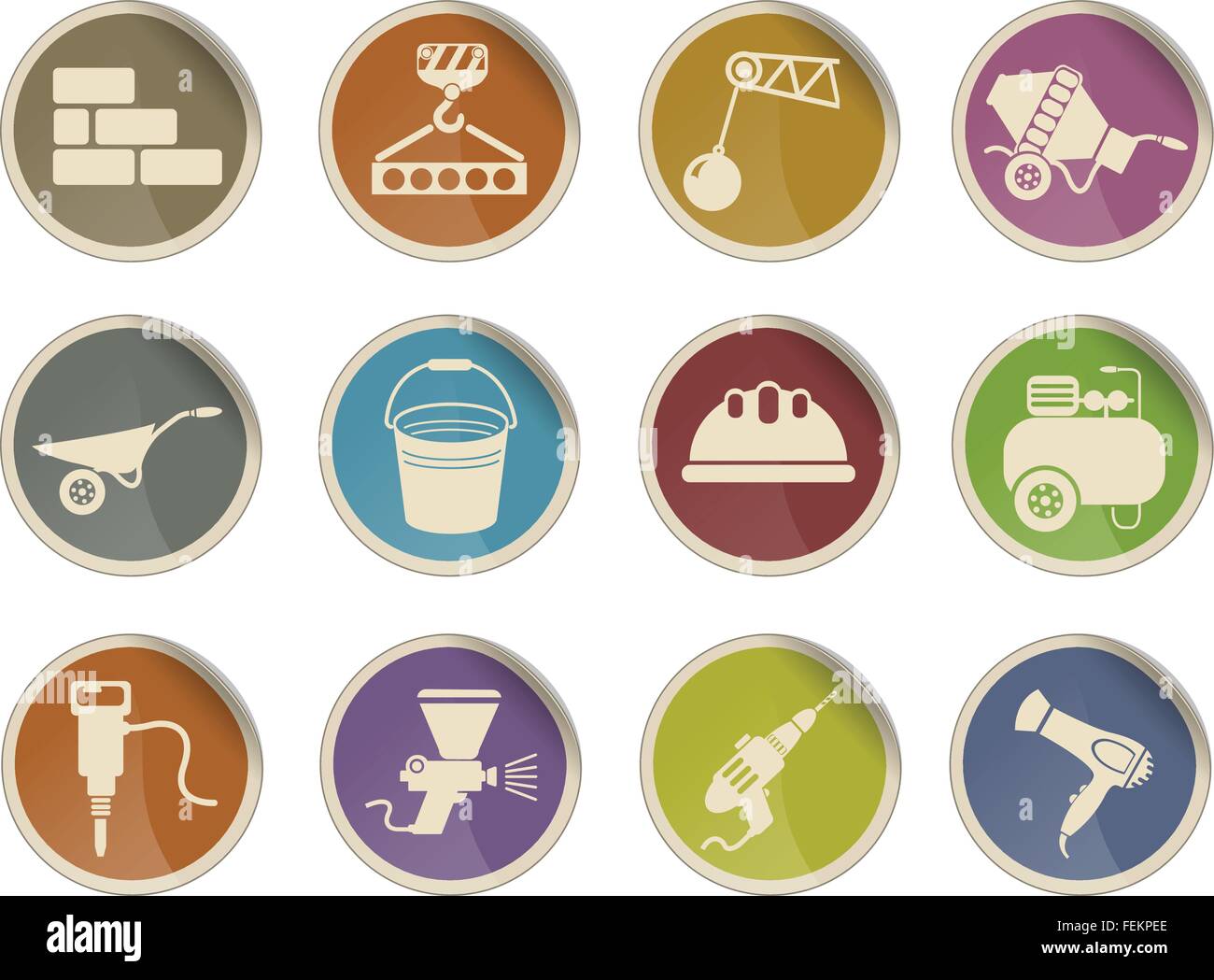 Symbols of building equipment Stock Vector Image & Art - Alamy