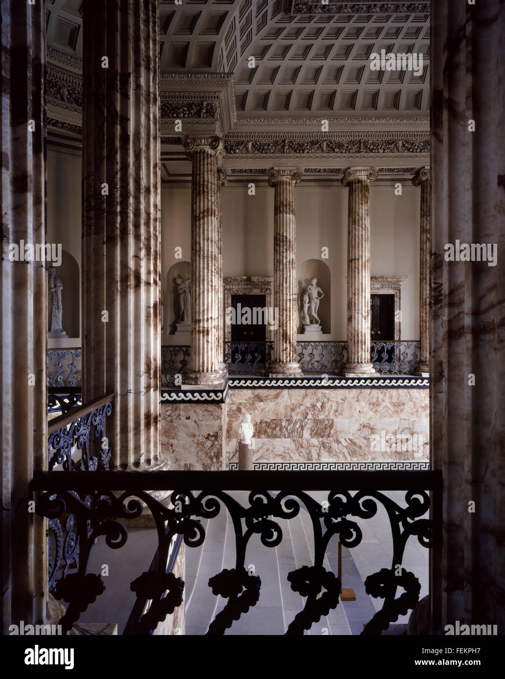 Holkham hall marble hall hi-res stock photography and images - Alamy