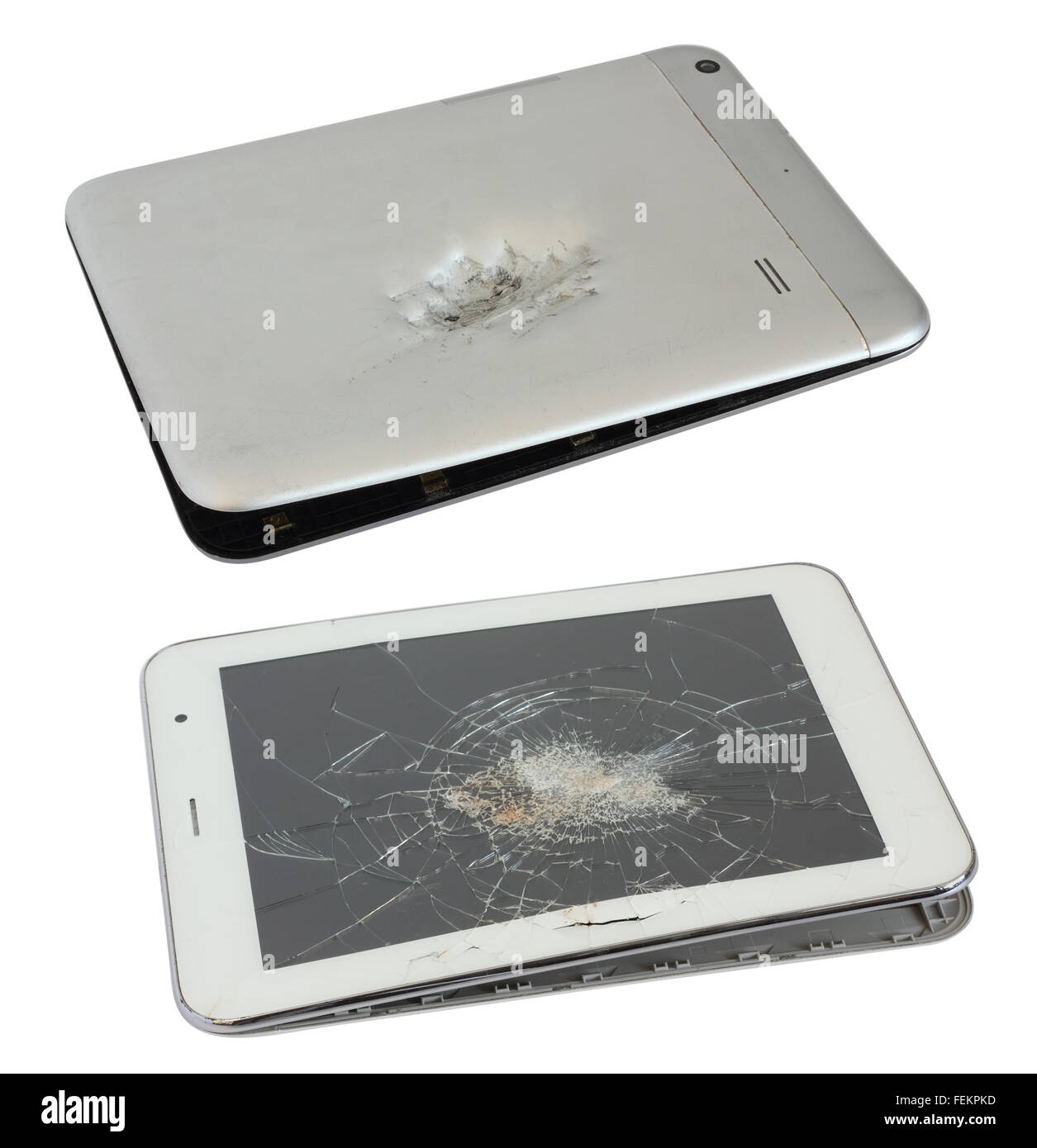 Samples of children's vandalism in relation to tablets. Mass production ...