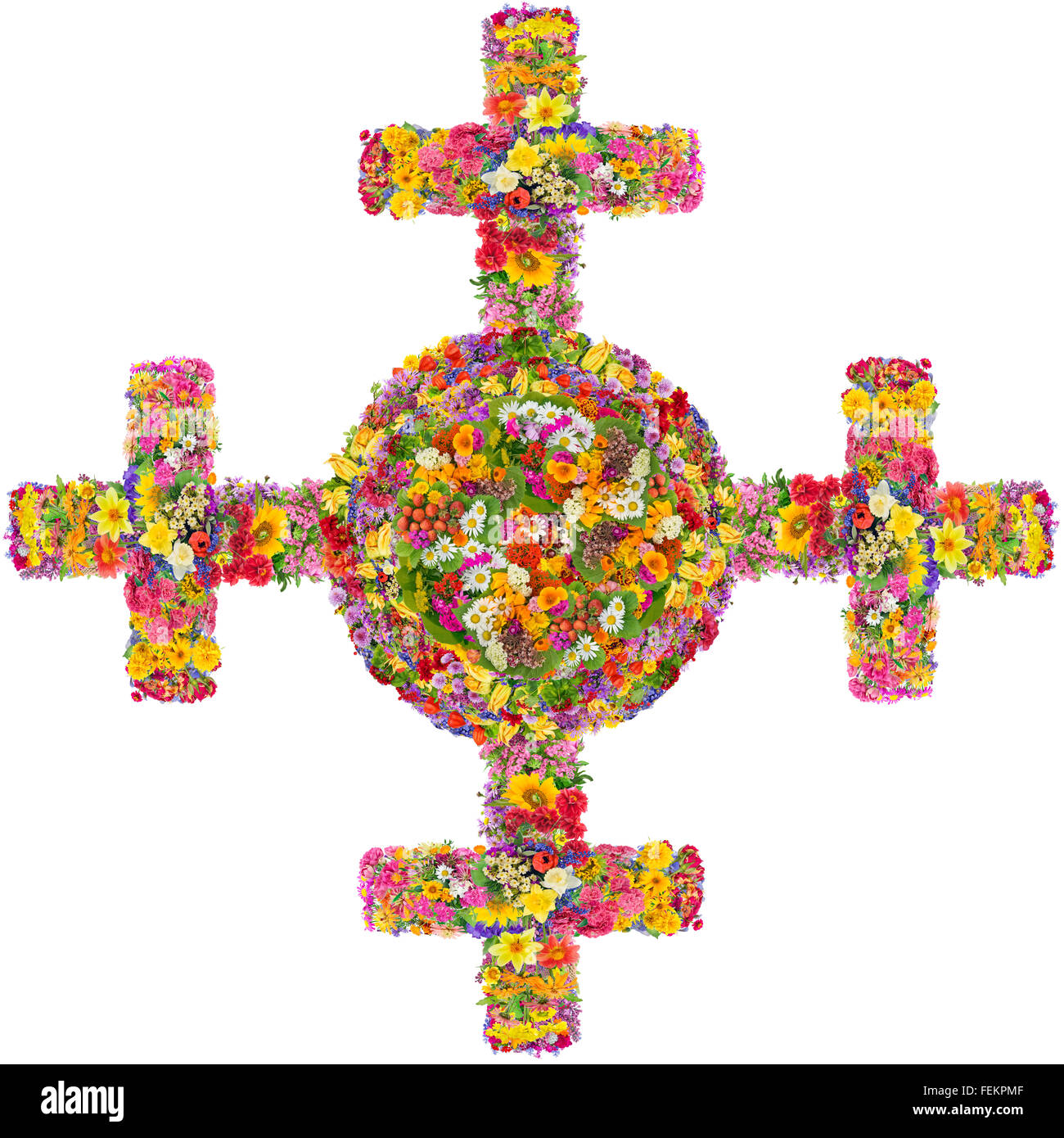 Solar ancient archaic Celtic Nordic cross concept. Isolated handmade ...