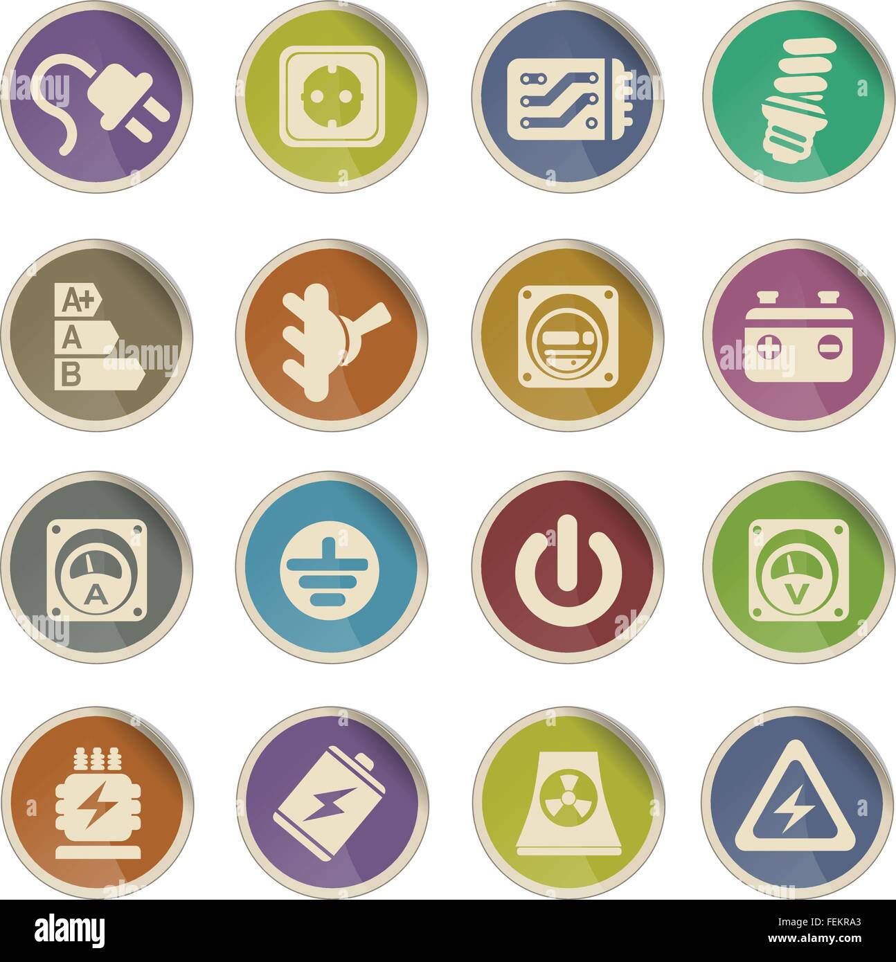 Electricity icon hi-res stock photography and images - Alamy