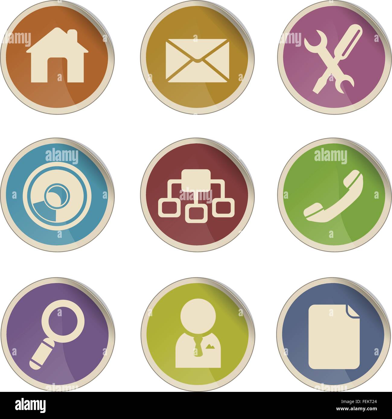 Web site icons Stock Vector Image & Art - Alamy