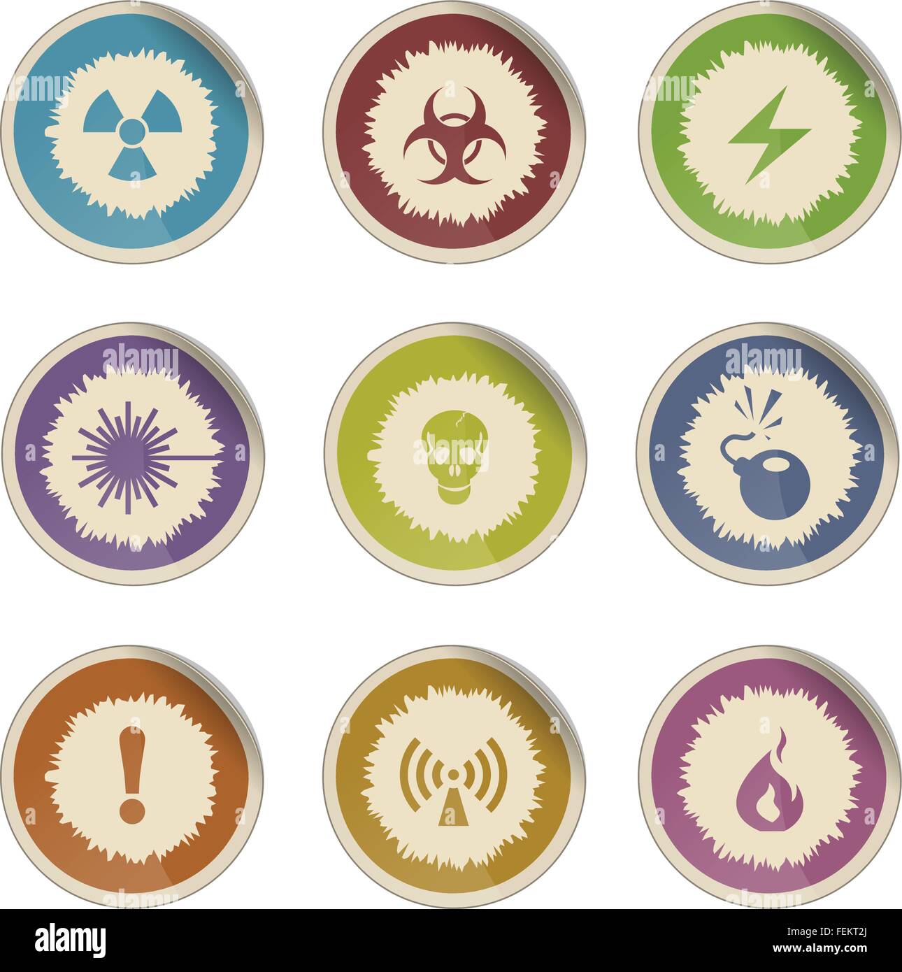 Hazard Sign Icons Stock Vector Image & Art - Alamy