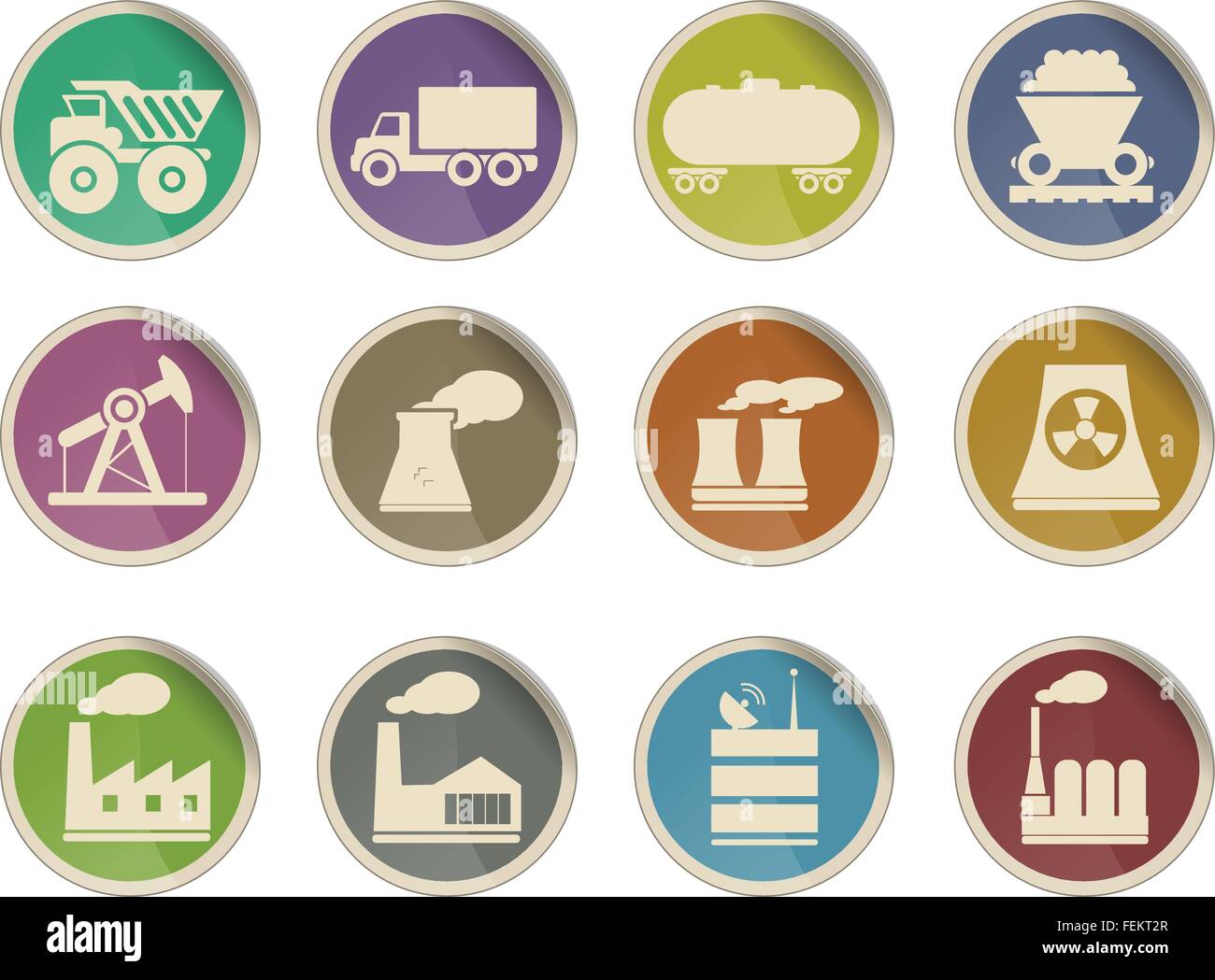 Factory and Industry Symbols Stock Vector Image & Art - Alamy