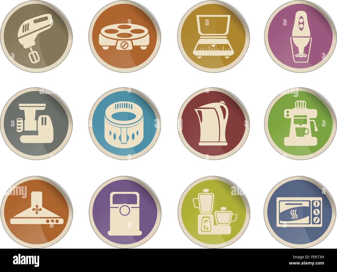 Kitchen Utensils Icon Set Stock Vector Image & Art - Alamy