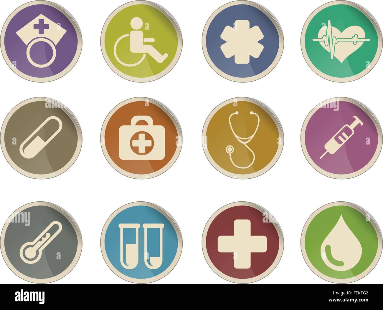 medical icon set Stock Vector Image & Art - Alamy