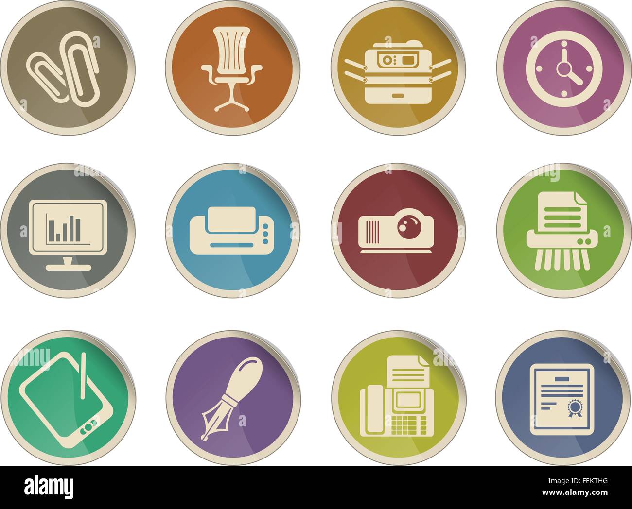 Office vector icons Stock Vector Image & Art - Alamy Office vector icons Stock Vector Image & Art - Alamy