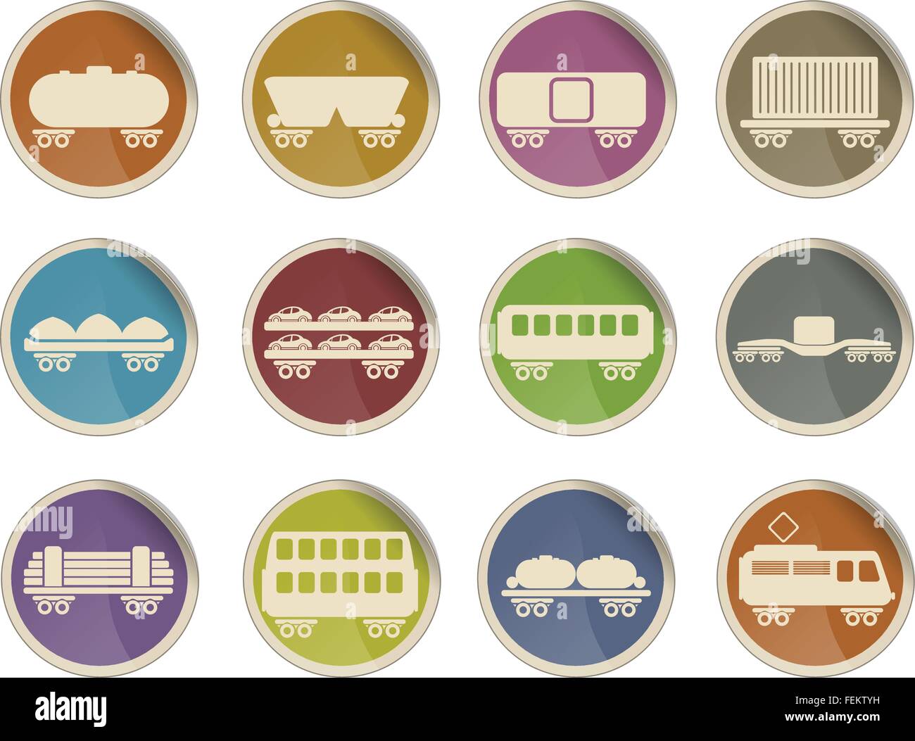 rail-freight traffic icons Stock Vector Image & Art - Alamy