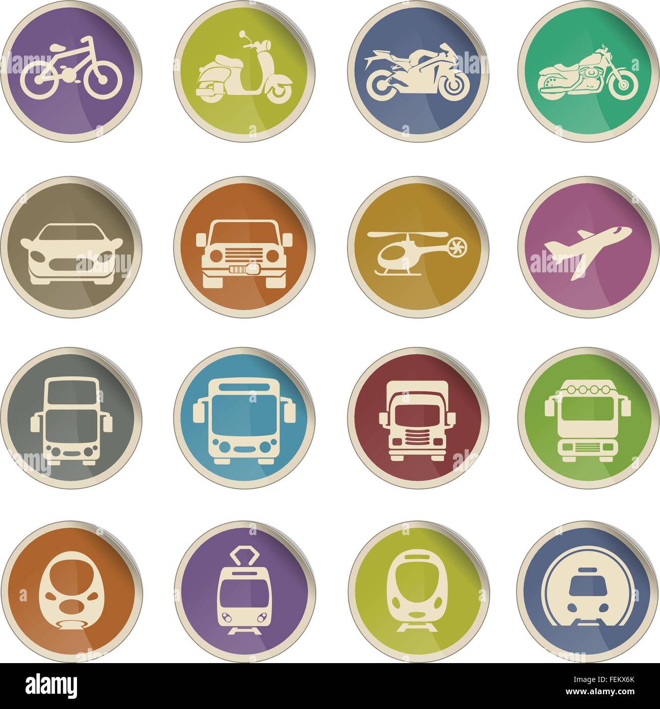 Transport mode icons Stock Vector Image & Art - Alamy