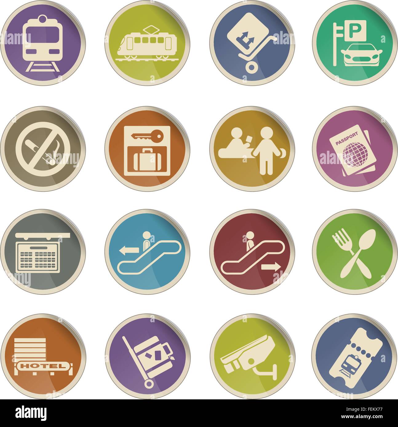 Train station symbols Stock Vector Image & Art - Alamy
