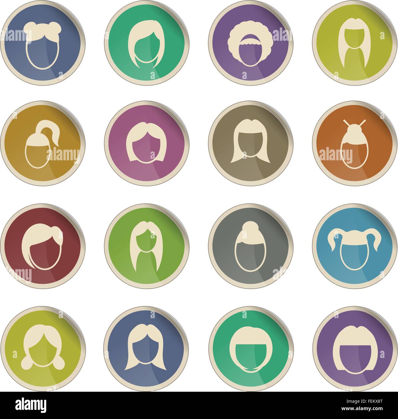Women hair graphic hi-res stock photography and images - Alamy